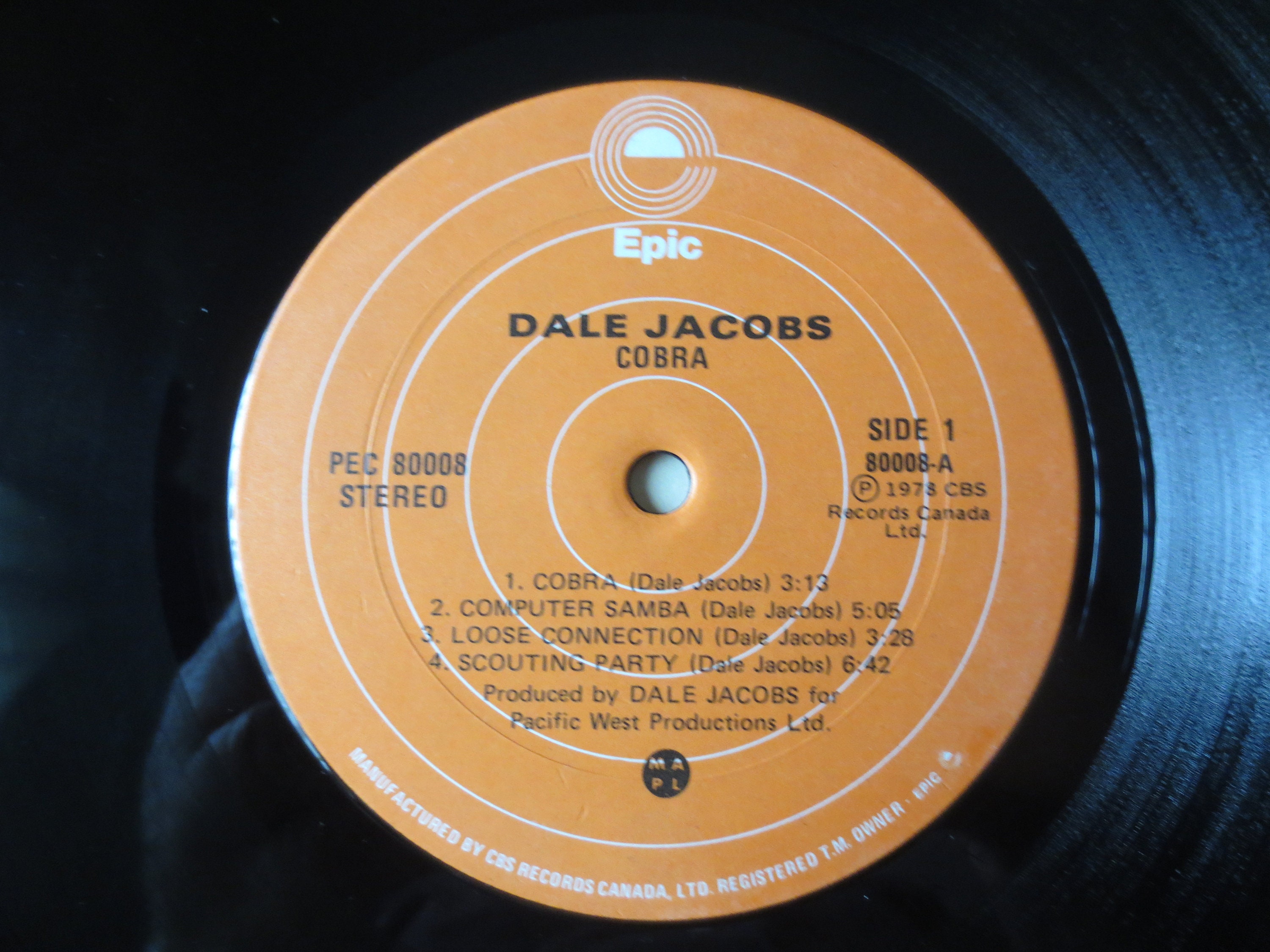 Vintage Records DALE JACOBS COBRA Dale Jacobs Records Dale - Etsy UK