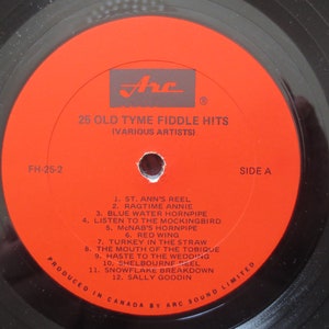 Vintage Records, OLD TYME FIDDLE Lp, Fiddle Record, Fiddle Album ...
