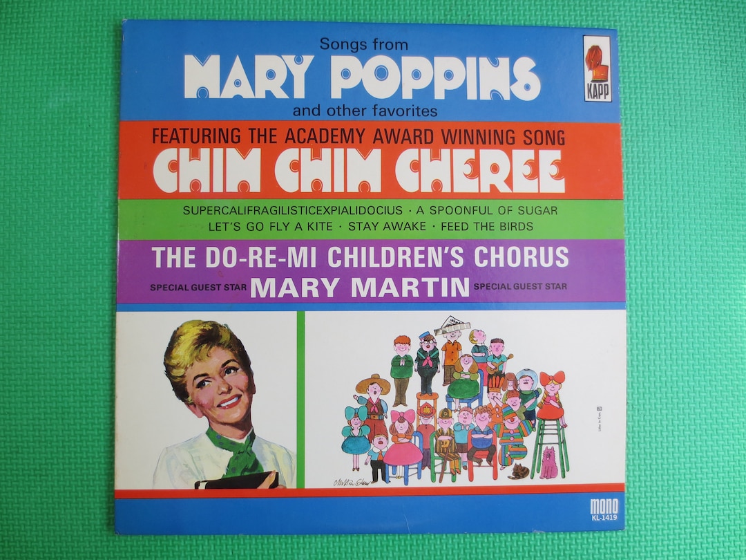 MARY POPPINS, MARY Martin, Chim Chim Cheree, Mary Poppins Albums, Mary ...
