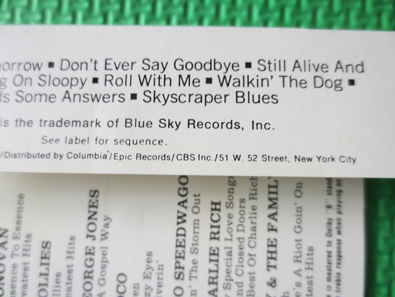 Cassette Tapes RICK DERRINGER Tape Spring FEVER Rick | Etsy