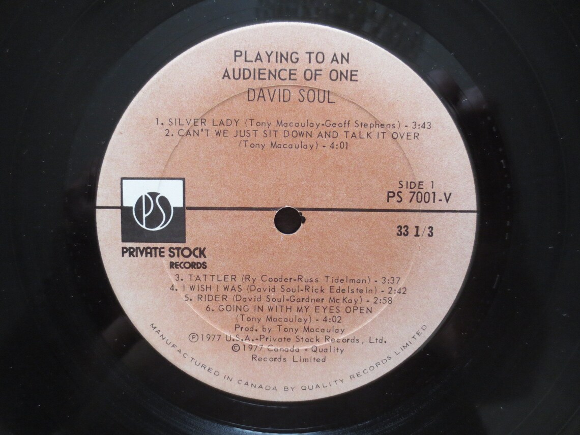 Vintage Records DAVID SOUL Record PLAYING Album David Soul | Etsy