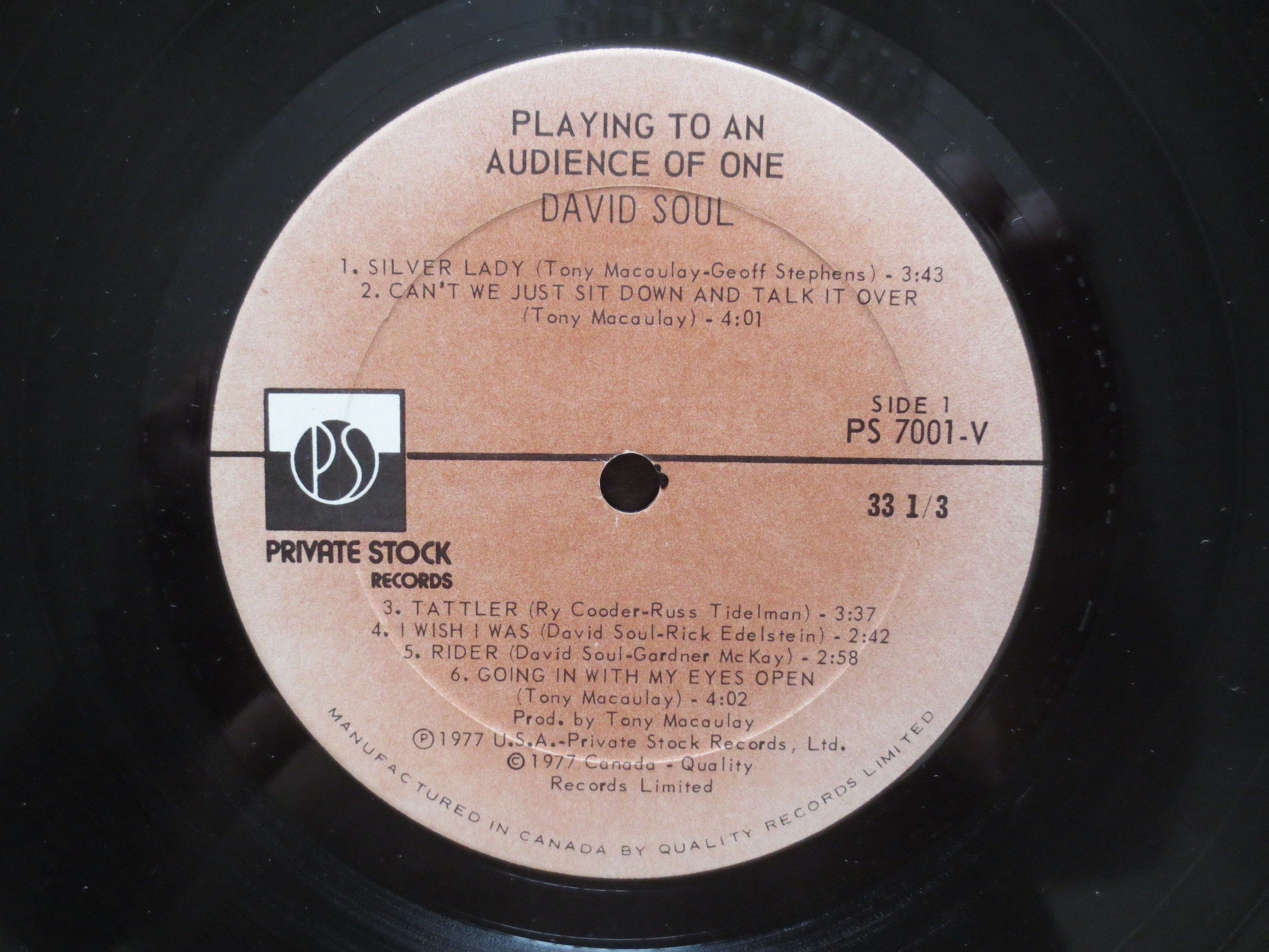 Vintage Records DAVID SOUL Record PLAYING Album David Soul | Etsy