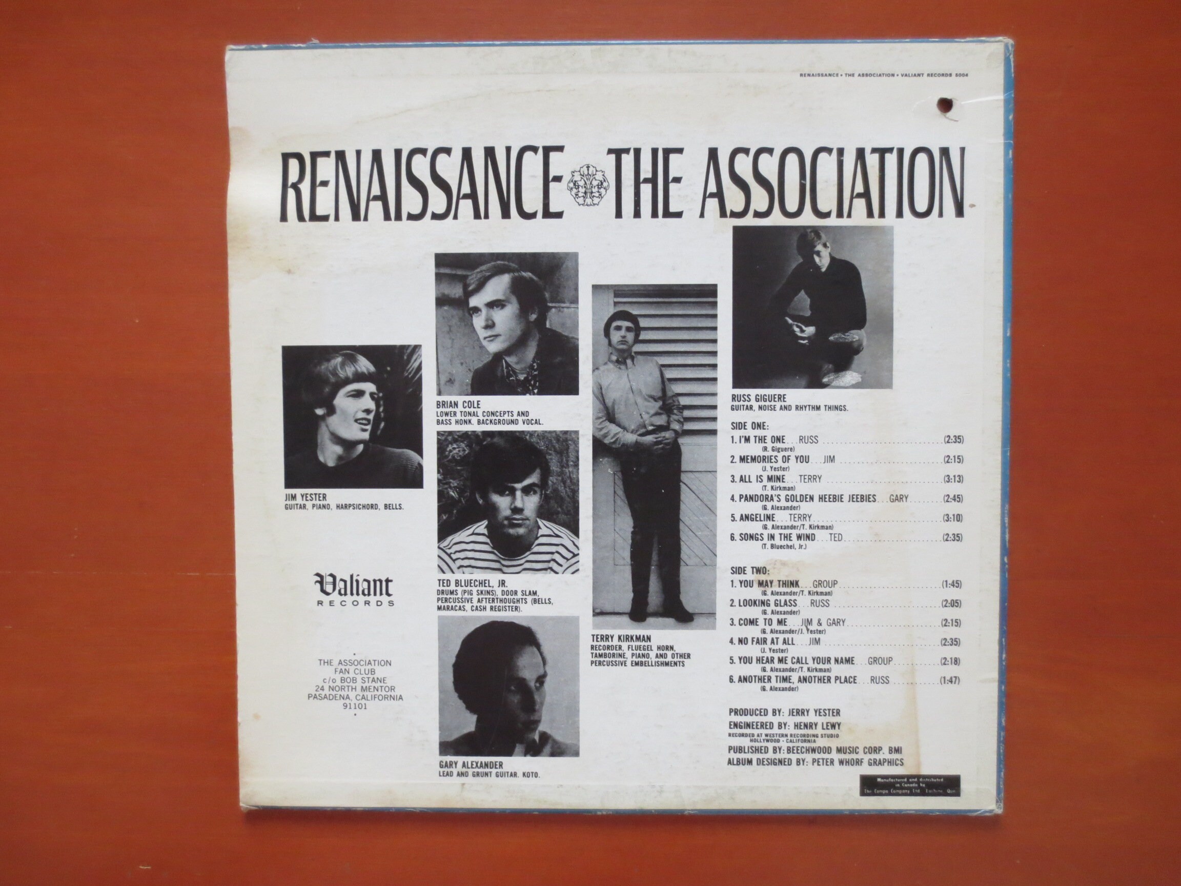 Vintage Records The ASSOCIATION Lp RENAISSANCE Album The | Etsy