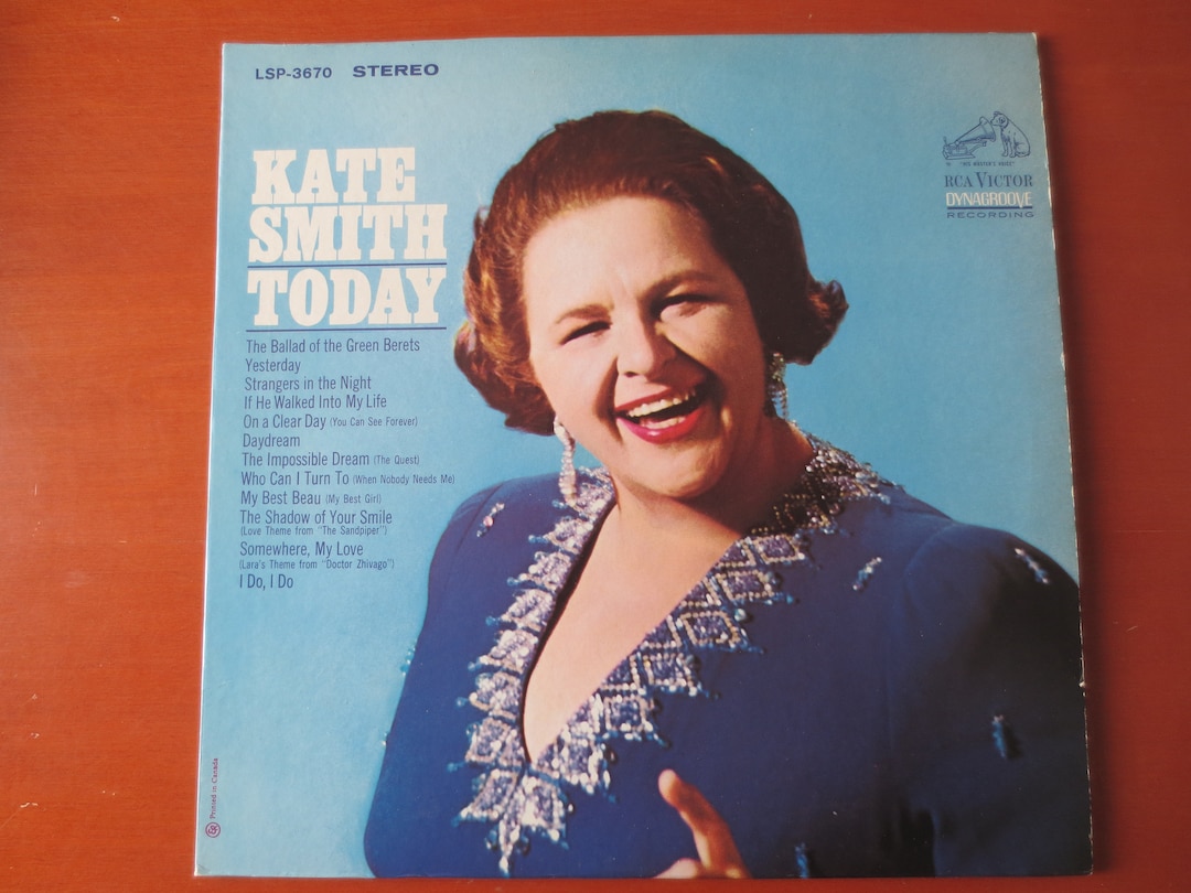 Vintage Records, KATE SMITH, TODAY, Kate Smith Records, Kate Smith ...