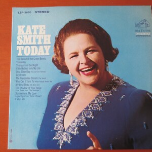 Vintage Records, KATE SMITH, TODAY, Kate Smith Records, Kate Smith ...