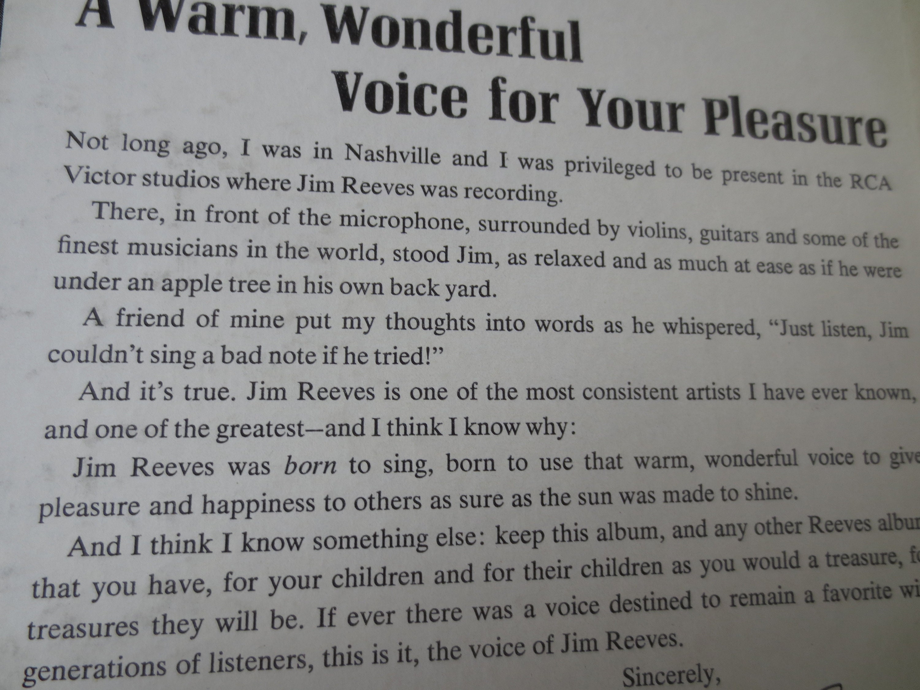 Vintage Records JIM REEVES the JIM Reeves Way Jim Reeves | Etsy