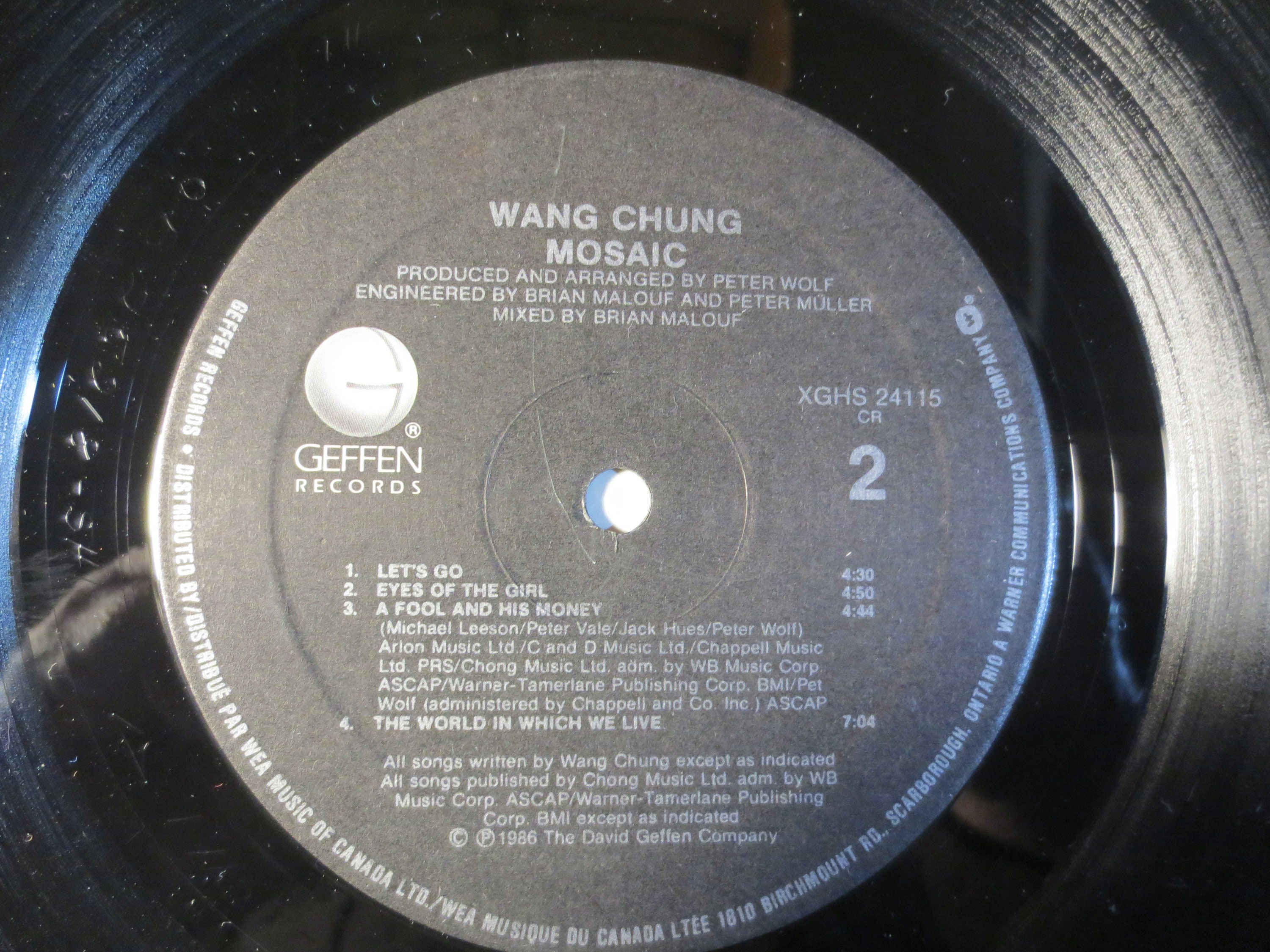 Vintage Records WANG CHUNG Record Wang Chung MOSAIC Wang - Etsy