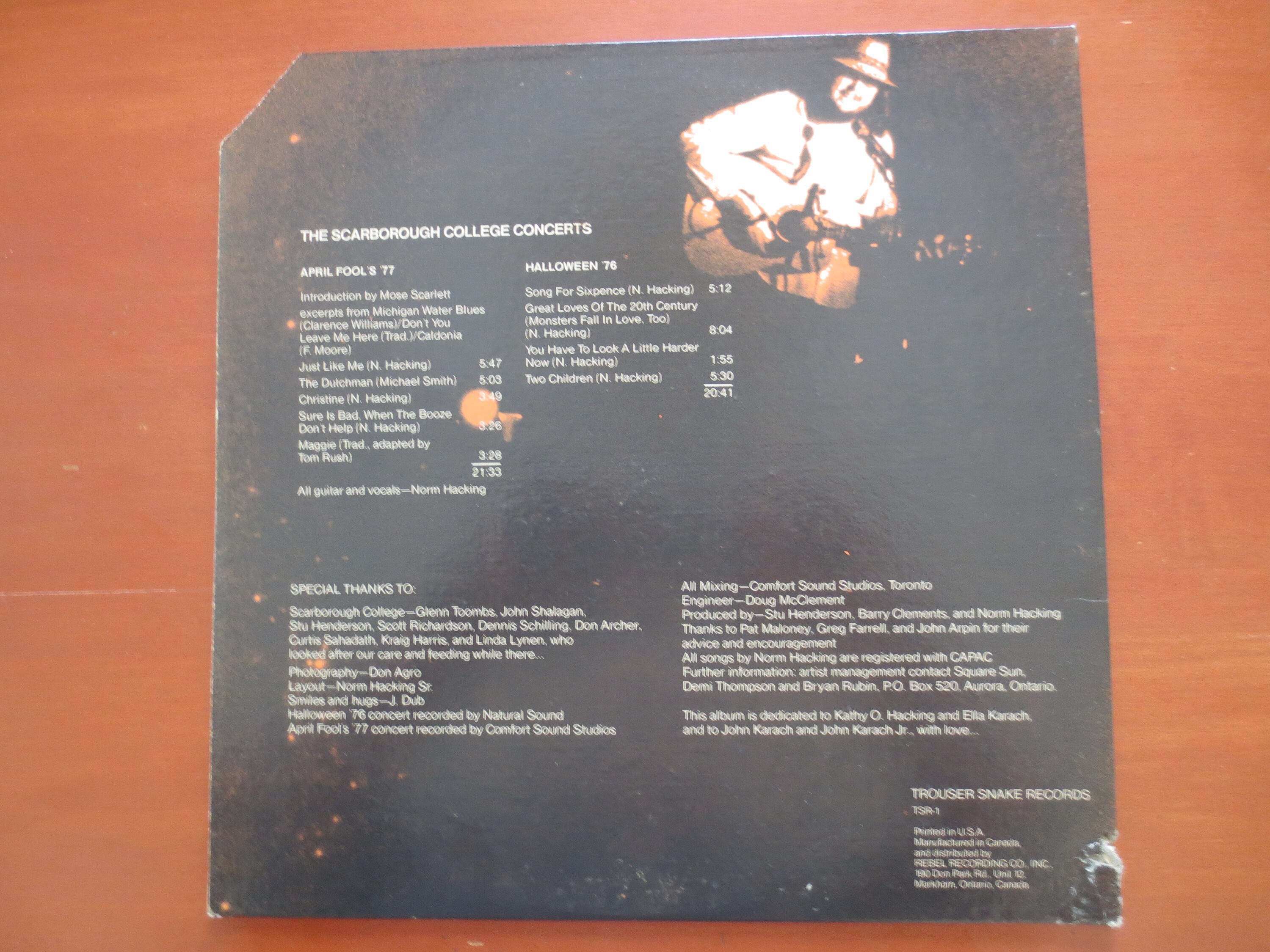 Vintage Records NORM HACKING LIVE Album Records Vintage - Etsy