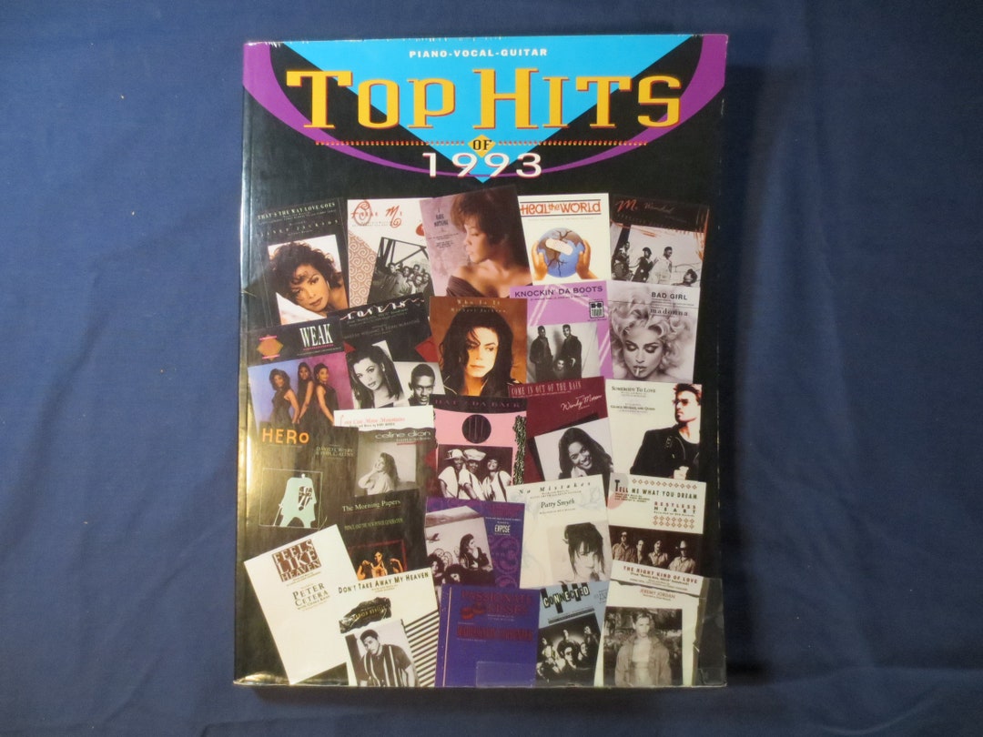 Vintage Books, SONGBOOK, SHEET MUSIC, Music Books, 1993 Hit Songs ...