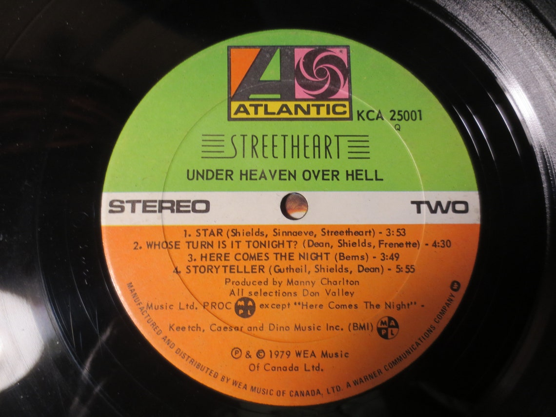 Streetheart - Under Heaven Over Hell Vinyl Record - 1979 LP - Etsy