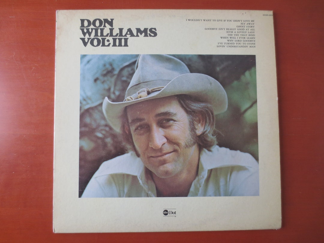 DON WILLIAMS, VOLUME 3, Don Williams Vinyl, Don Williams Albums, Don ...