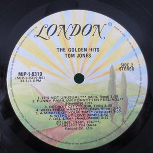 Vintage Records, TOM JONES, the GOLDEN Hits, Tom Jones Records, Tom ...