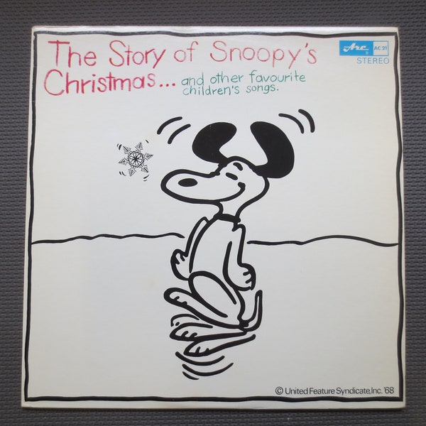 Snoopy Vinyl Record - Etsy