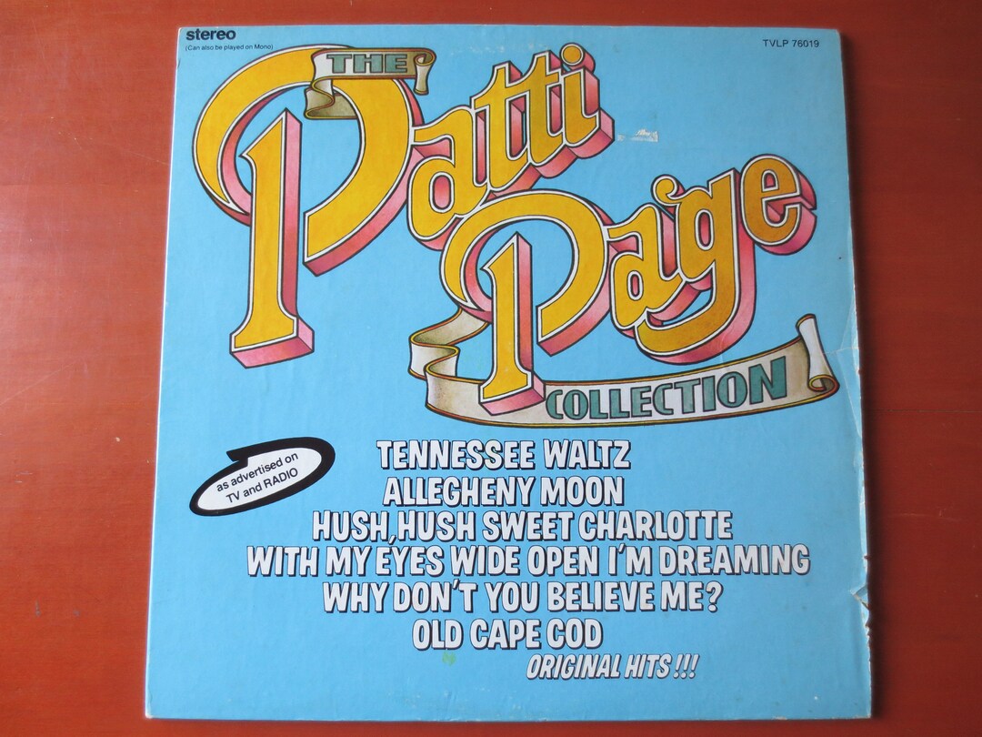 The Patti Page Collection LP - 1976 Country Album - Etsy