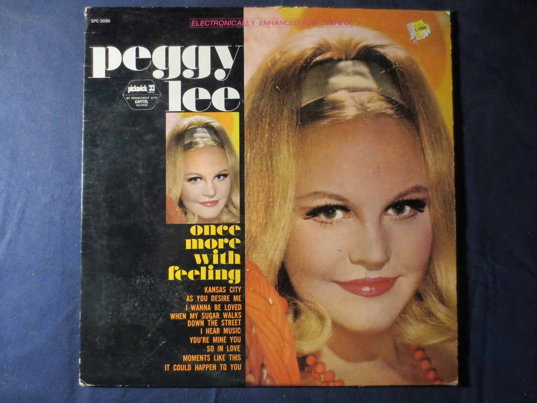 PEGGY LEE, Once More With FEELING, Peggy Lee Record, Peggy Lee Album ...