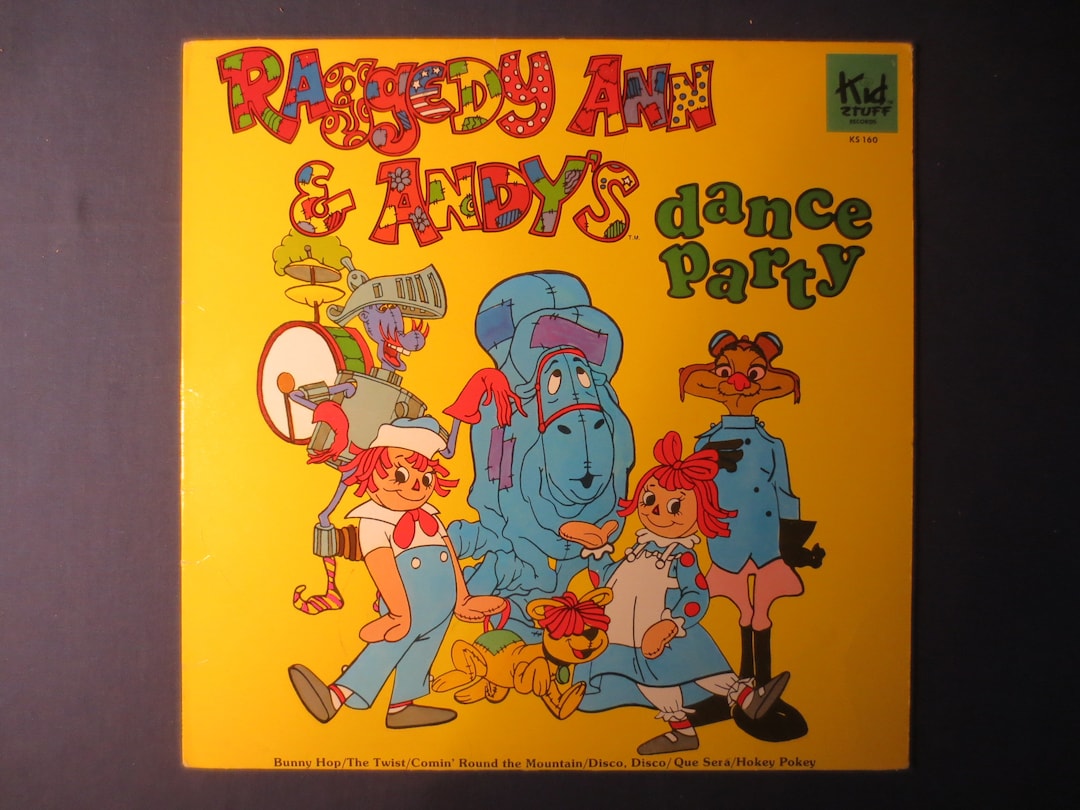 Vintage Records, RAGGEDY ANN and ANDY, Childrens Records, Kids Album ...