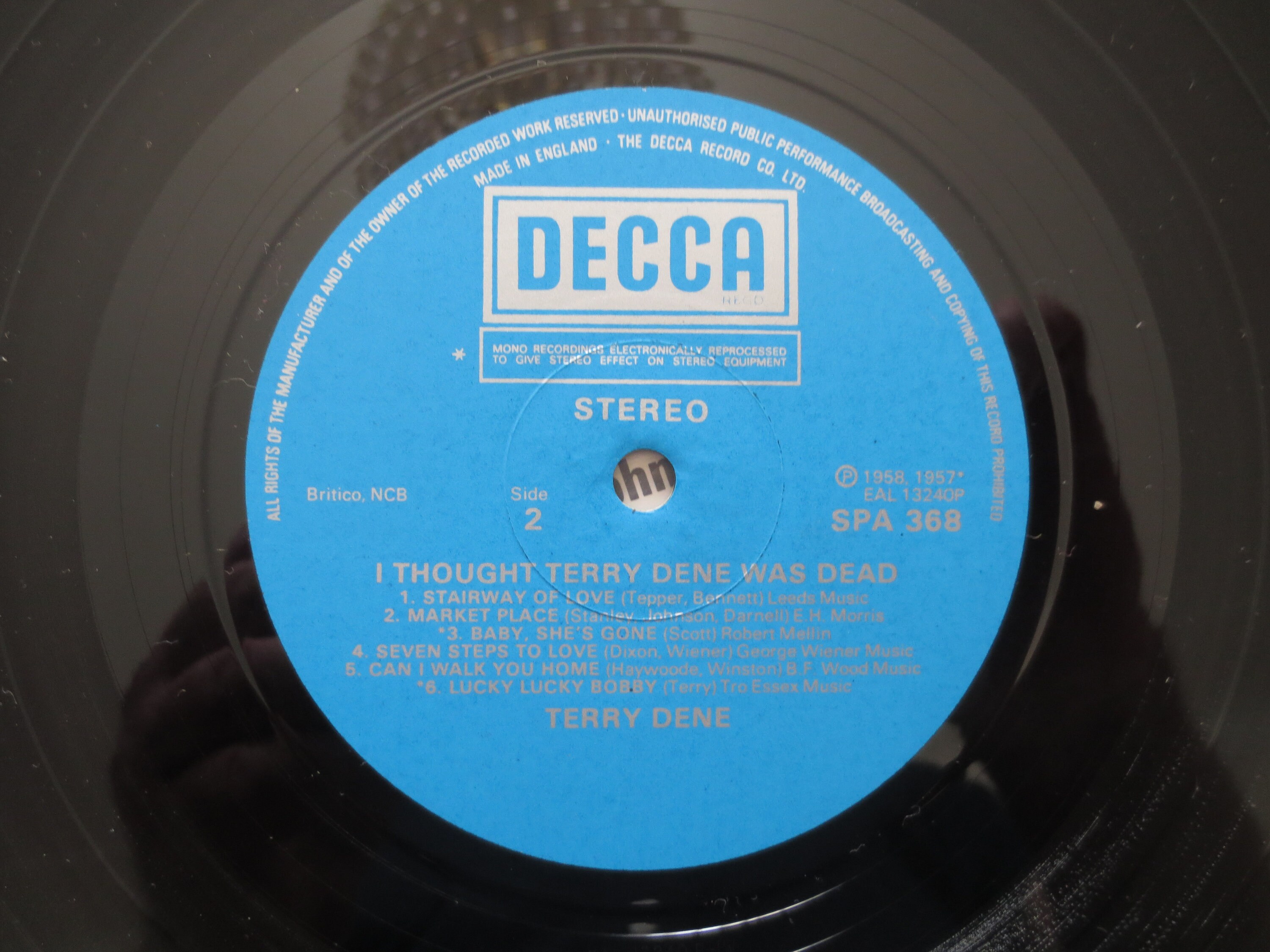 Vintage Records TERRY DENE Terry Dene Album Terry Dene | Etsy