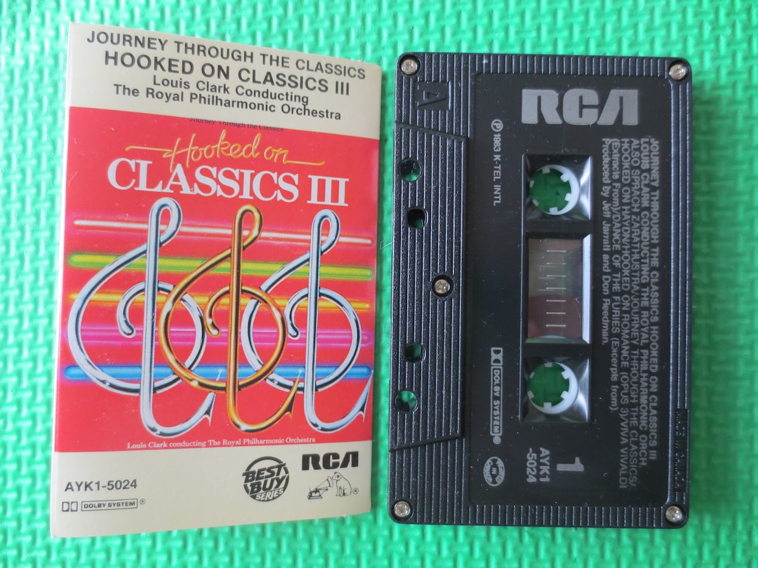 Vintage Cassette, HOOKED on CLASSICS, CLASSICAL Music Tape, Classical ...