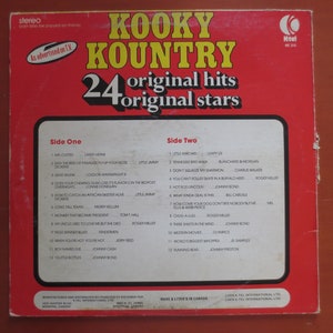 KOOKY KOUNTRY, K-TEL Records, Country Records, Vintage Vinyl, Records ...