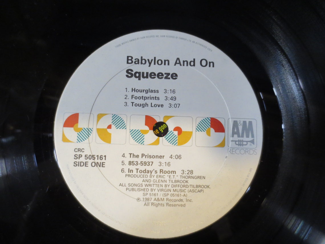 Vintage Records SQUEEZE Records BABYLON and On SQUEEZE | Etsy