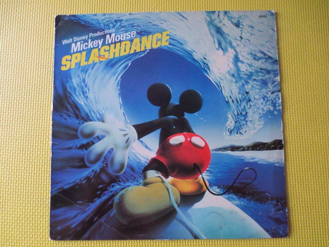 MICKEY MOUSE, SPLASHDANCE, Disney Records, Children's Records, Disneyland Lps, Vintage Vinyl ...