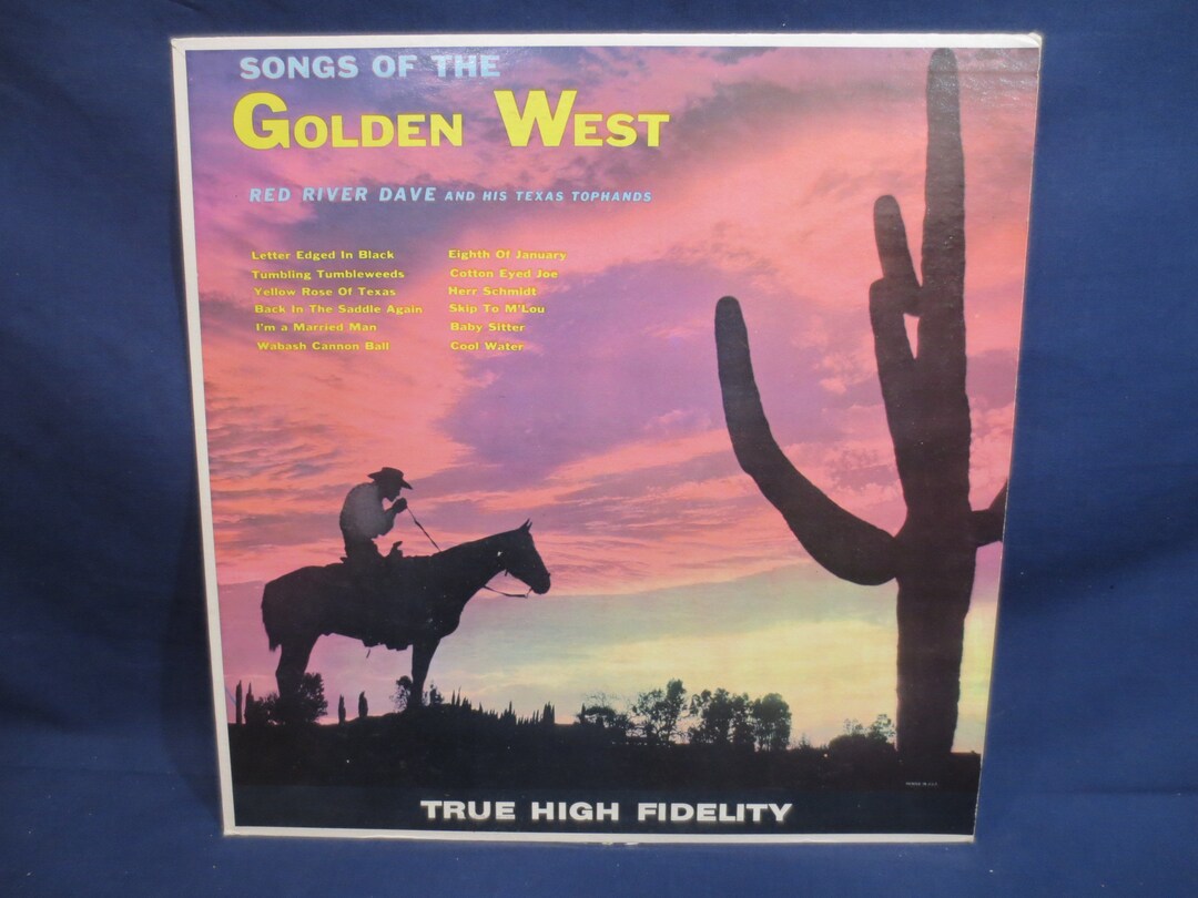 Vintage Records, RED RIVER DAVE Lp, Songs of the Golden West, Lp, Red ...