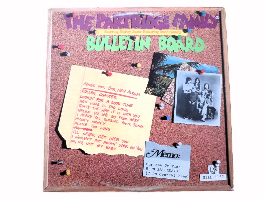 The Partridge Family Bulletin Board LP, 1973 Vintage Record - Etsy Canada