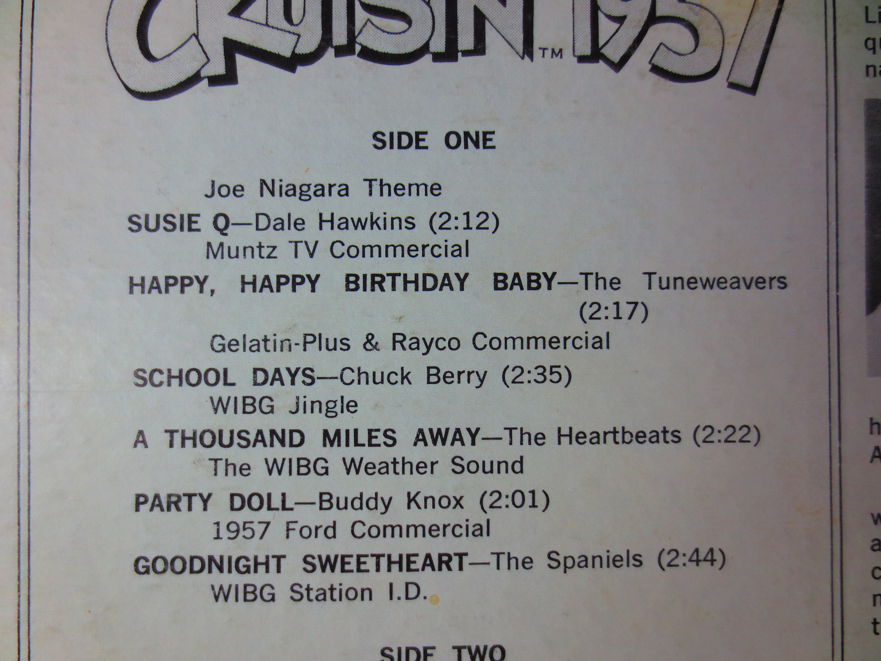 Vintage Vinyl Record: CRUISIN' 1957 - 1970 Pop Album - Etsy