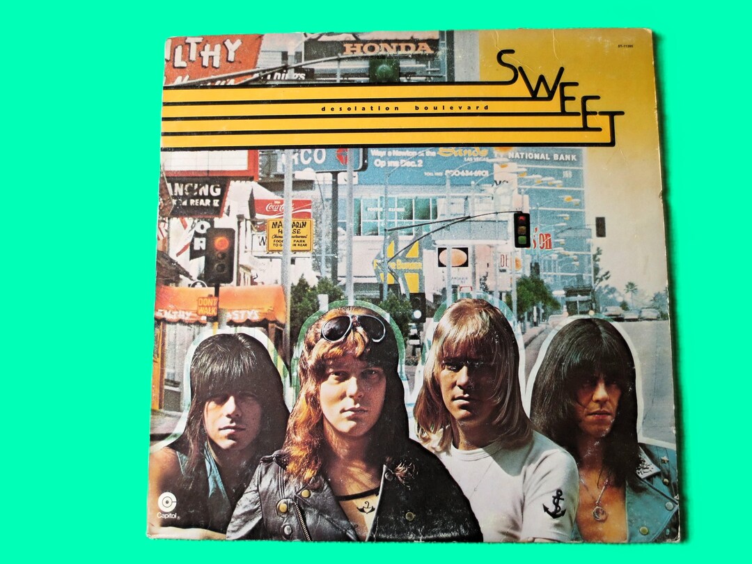 The SWEET, DESOLATION BOULEVARD, Vintage Album, 1974 Record, Vinyl Lp ...