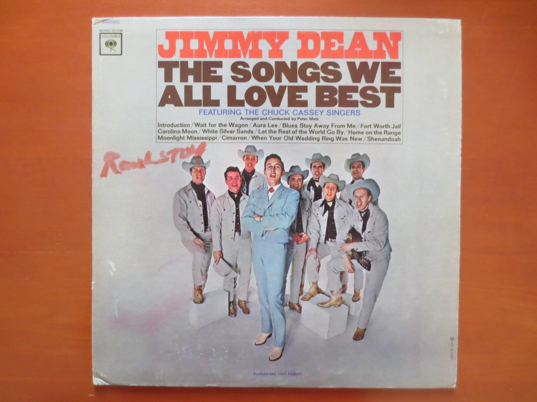 Vintage Records, JIMMY DEAN, Songs We LOVE Lp, Country Record, Vintage ...