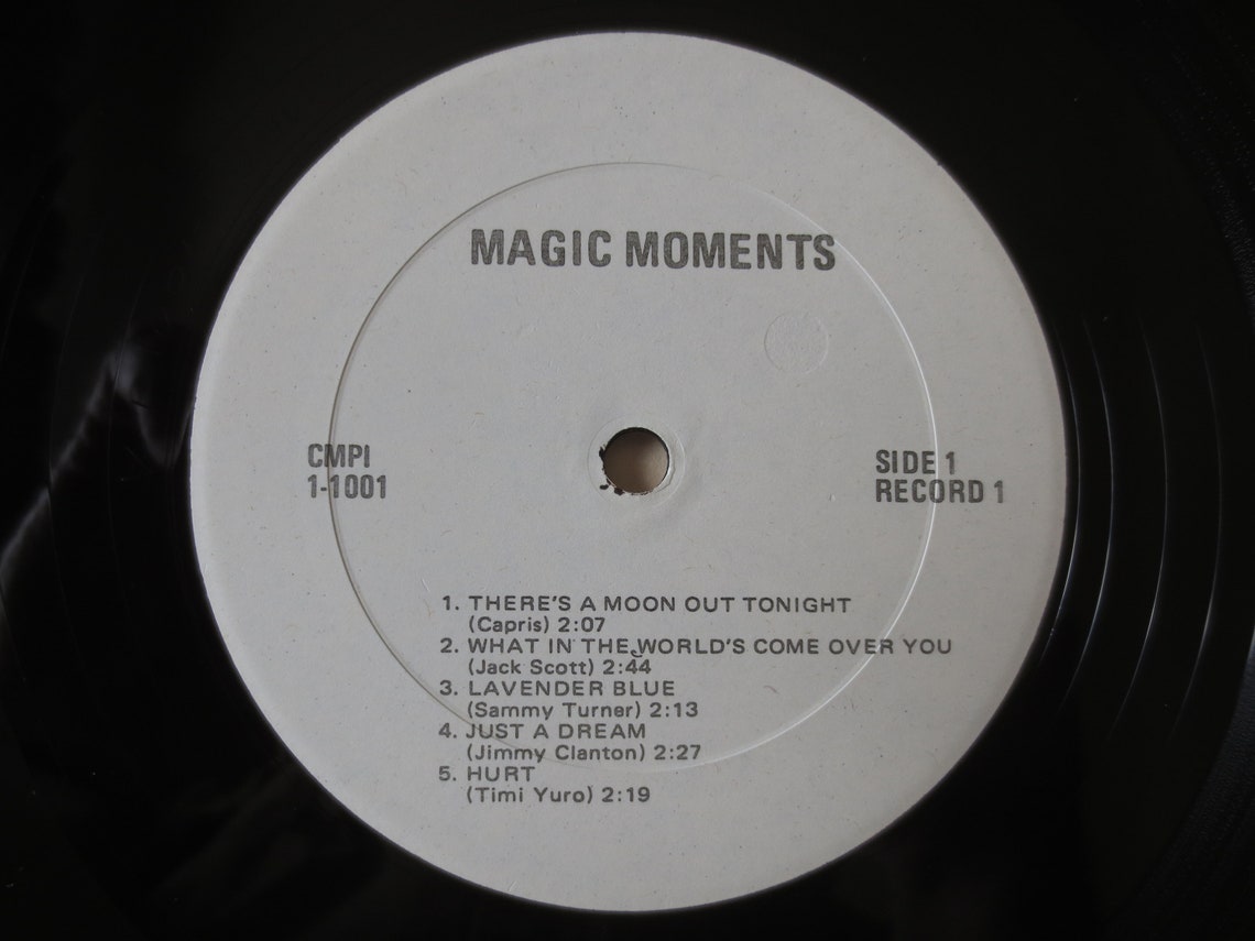 Vintage Records MAGIC MOMENTS 2 Records Rock and Roll Lps - Etsy