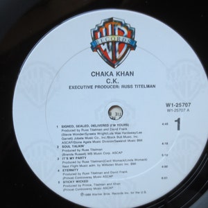 CHAKA KHAN, Ck, CHAKA Khan Record, Chaka Khan Lp, Disco Record, Disco ...