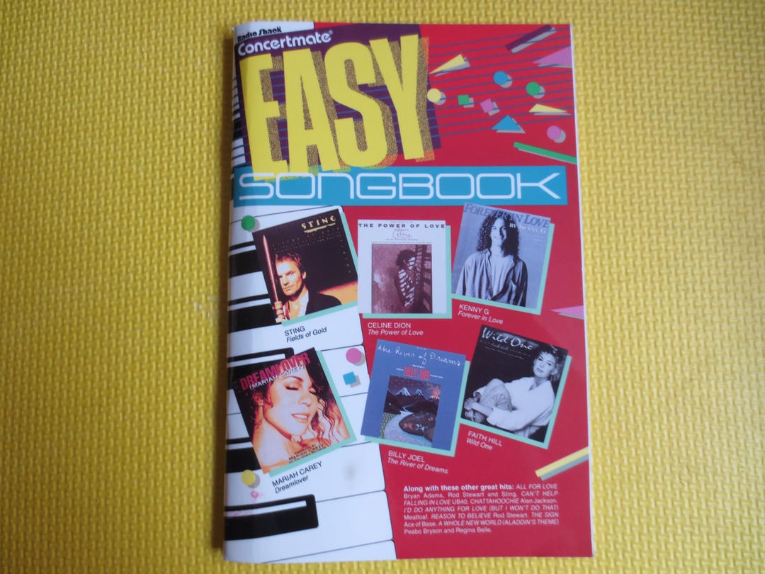Vintage Books, EASY SONGBOOK, Sheet Music, Music Books, Piano Music ...
