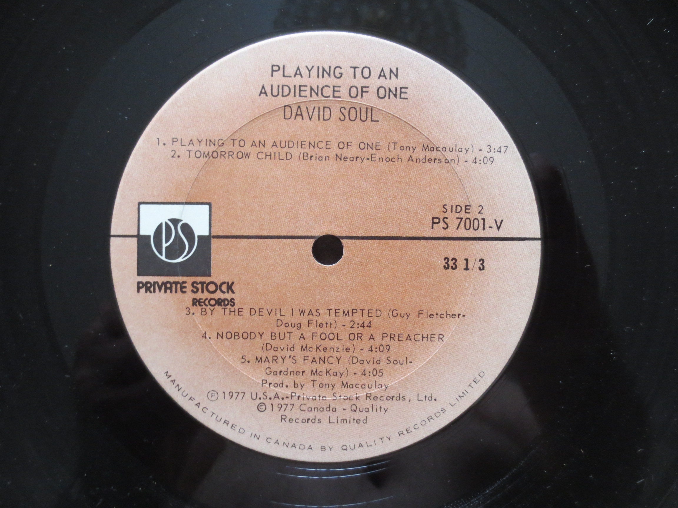 Vintage Records DAVID SOUL Record PLAYING Album David Soul | Etsy