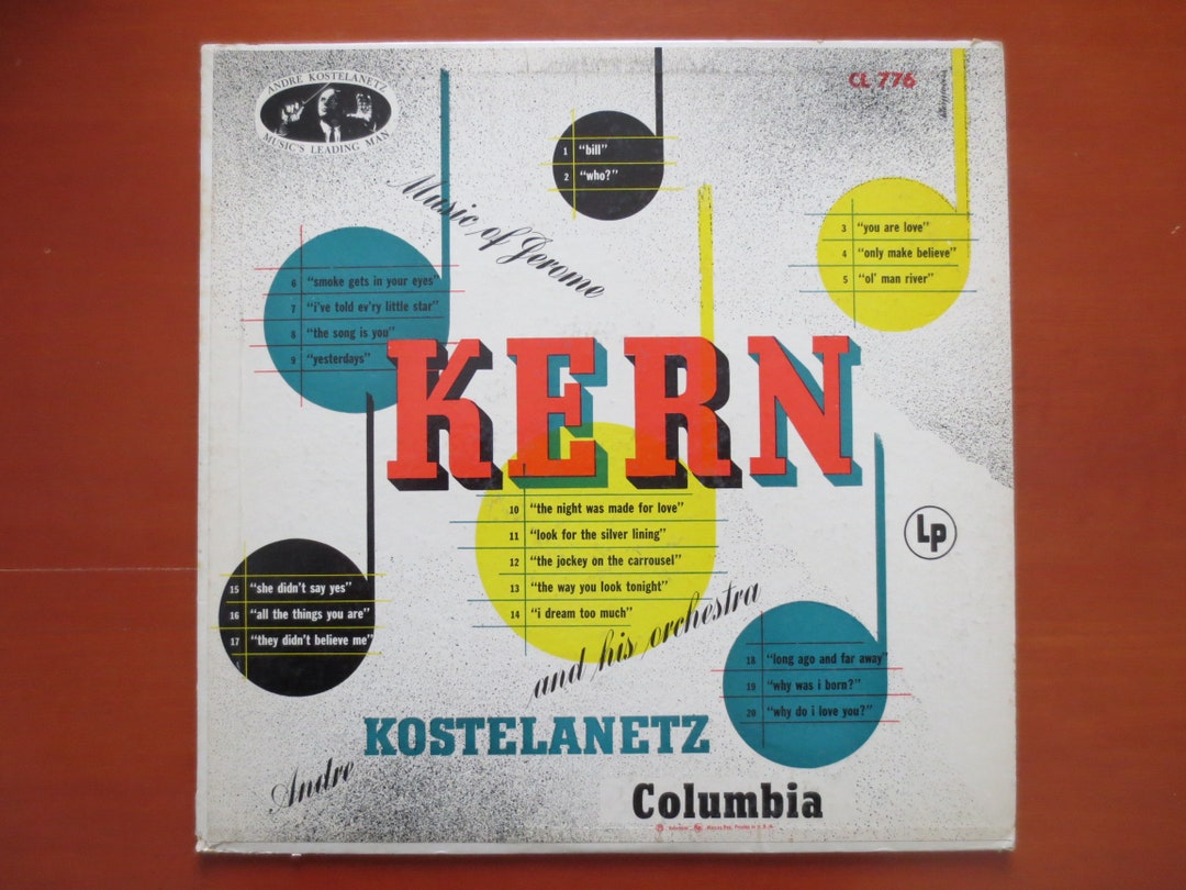 Jerome Kern, Music of Jerome Kern, Vintage 1946 Vinyl Record Album - Etsy