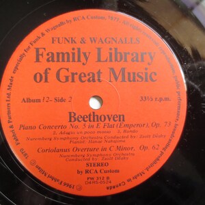 BEETHOVEN, PIANO Concerto, BEETHOVEN Album, Beethoven Vinyl, Vintage ...