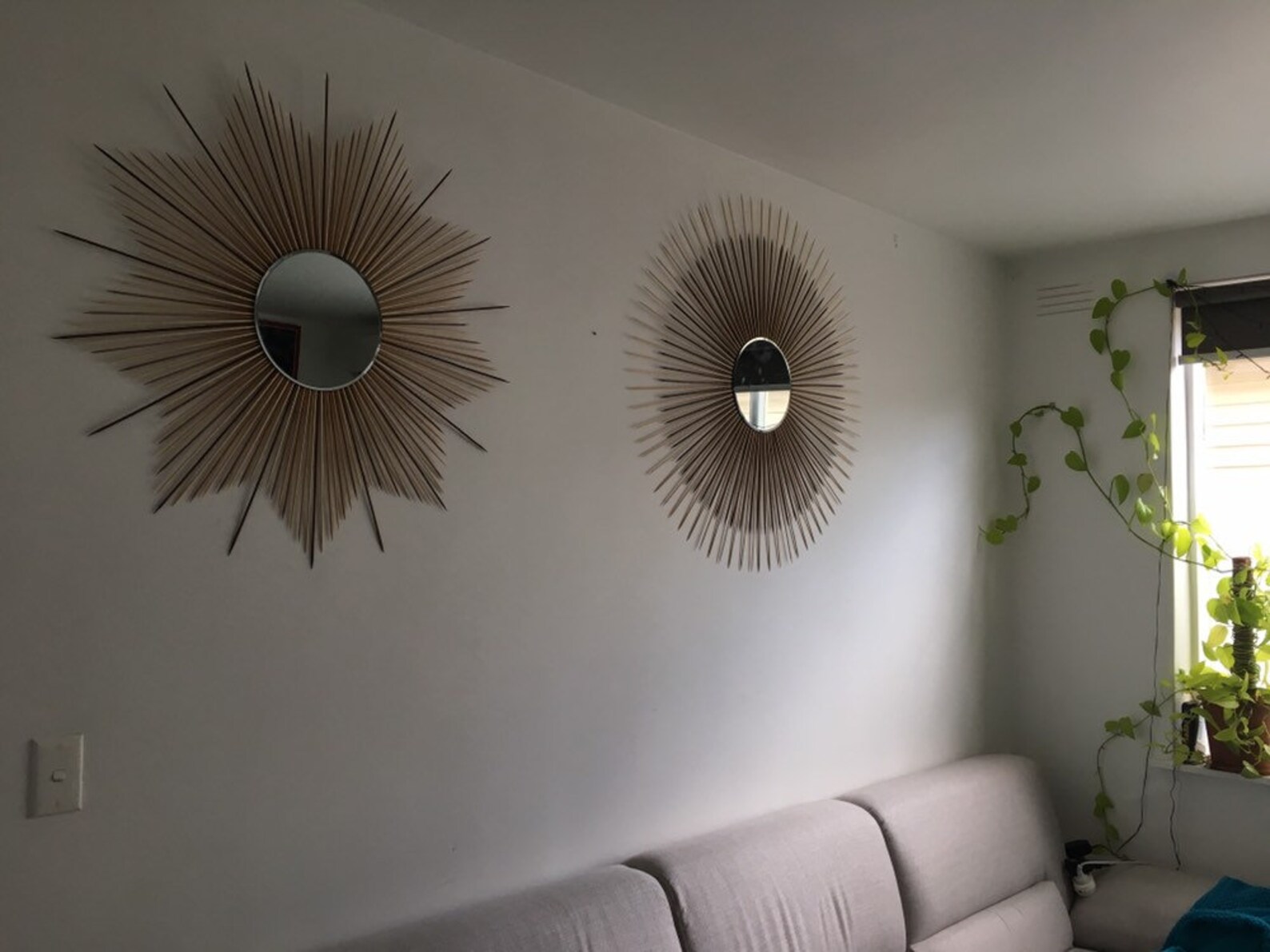 MOON Mirror, 70s Style/bohemian, Starburst Mirror, 35 Sunmirror, Wall ...