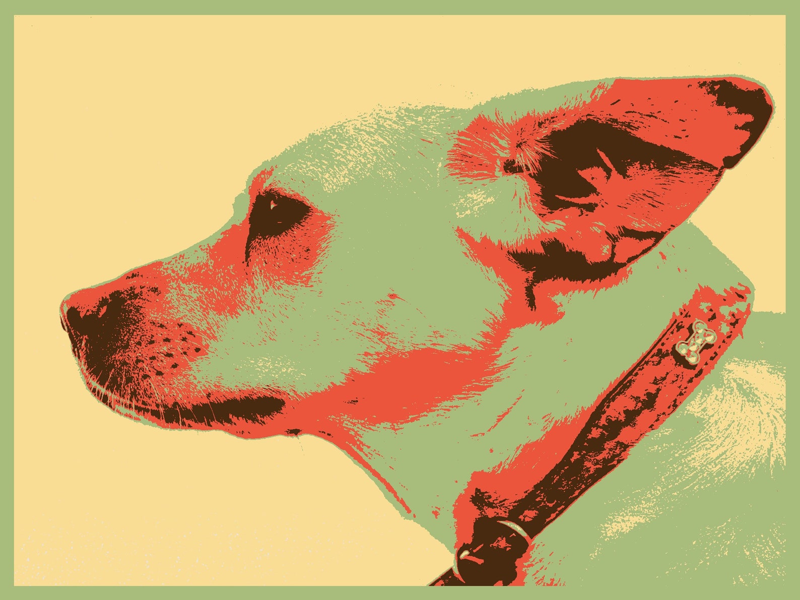 Dog Wall Art Modern Dog Art Canvas Wall Art Dog Art - Etsy