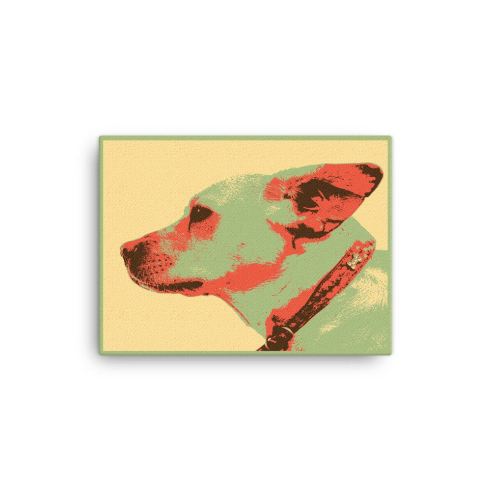 Dog Wall Art Modern Dog Art Canvas Wall Art Dog Art - Etsy