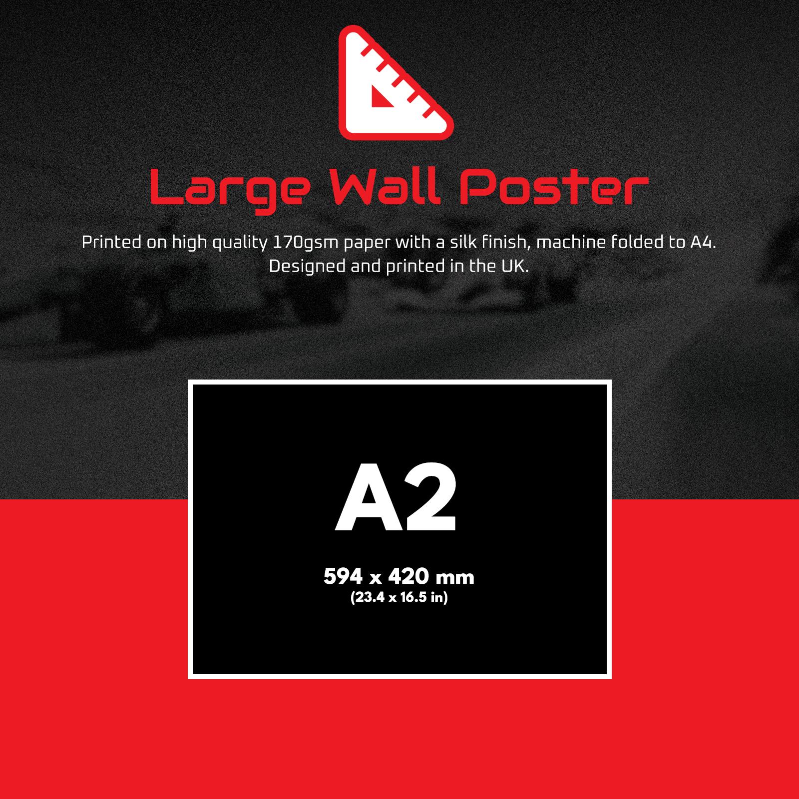 F1 Race Track Map - Large Poster Featuring All 24 Formula One Race ...