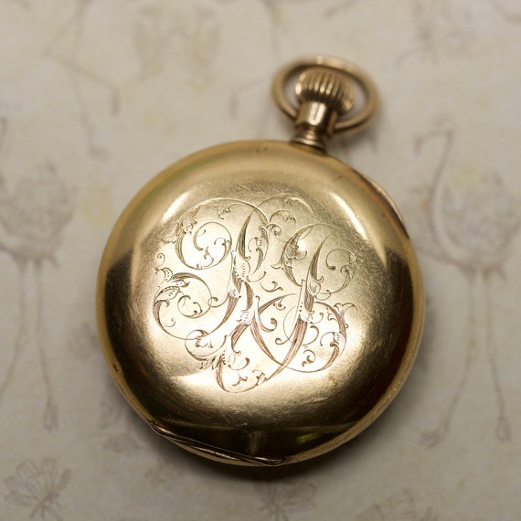 Antique Pocket Watch by Labrador: 14ct Gold Plated, B… - Gem