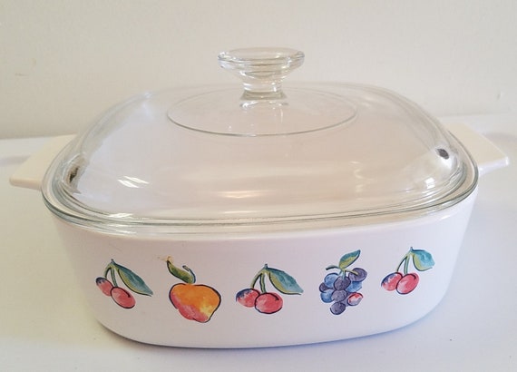 Corning Ware Fruit Basket Covered Casserole Baking Dish With | Etsy