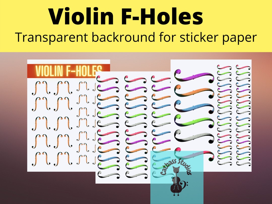 Violin F-holes PNG File - Etsy