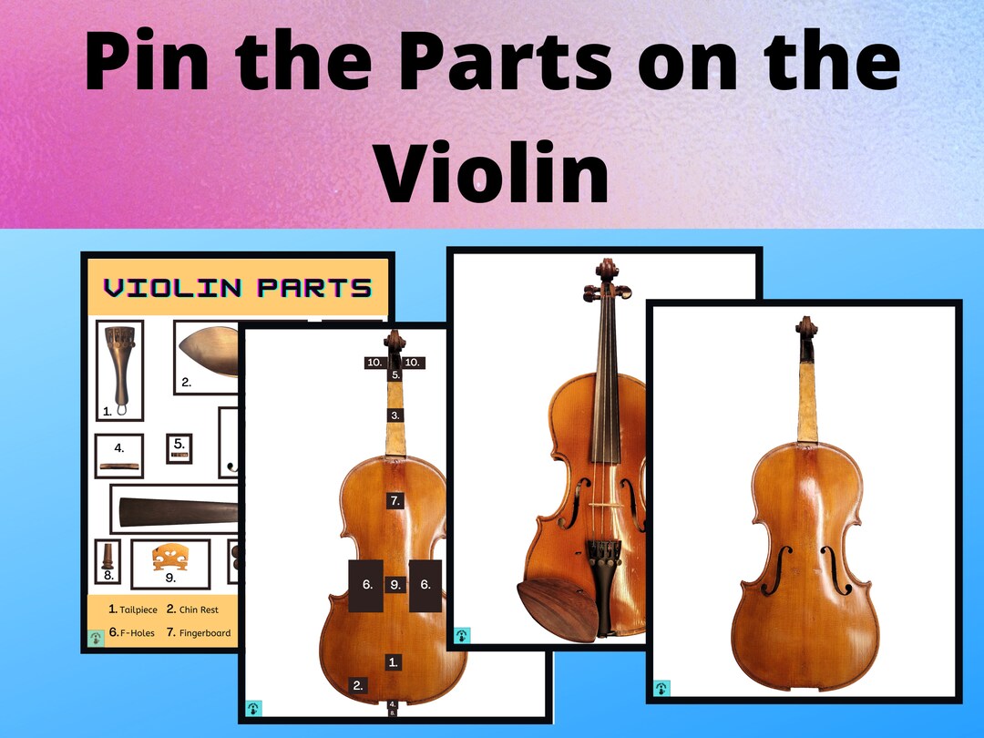 Pin the Parts on the Violin 8.5 X 11 - Etsy