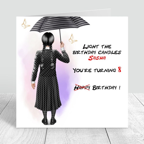Daughter Goth Birthday Card - Etsy