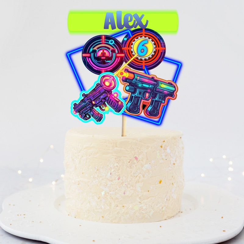 Laser Tag Cake - Etsy