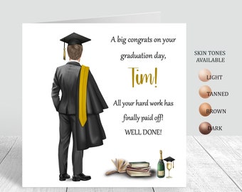 Personalised Graduation Card With Poem Congratulations Poem Graduation ...