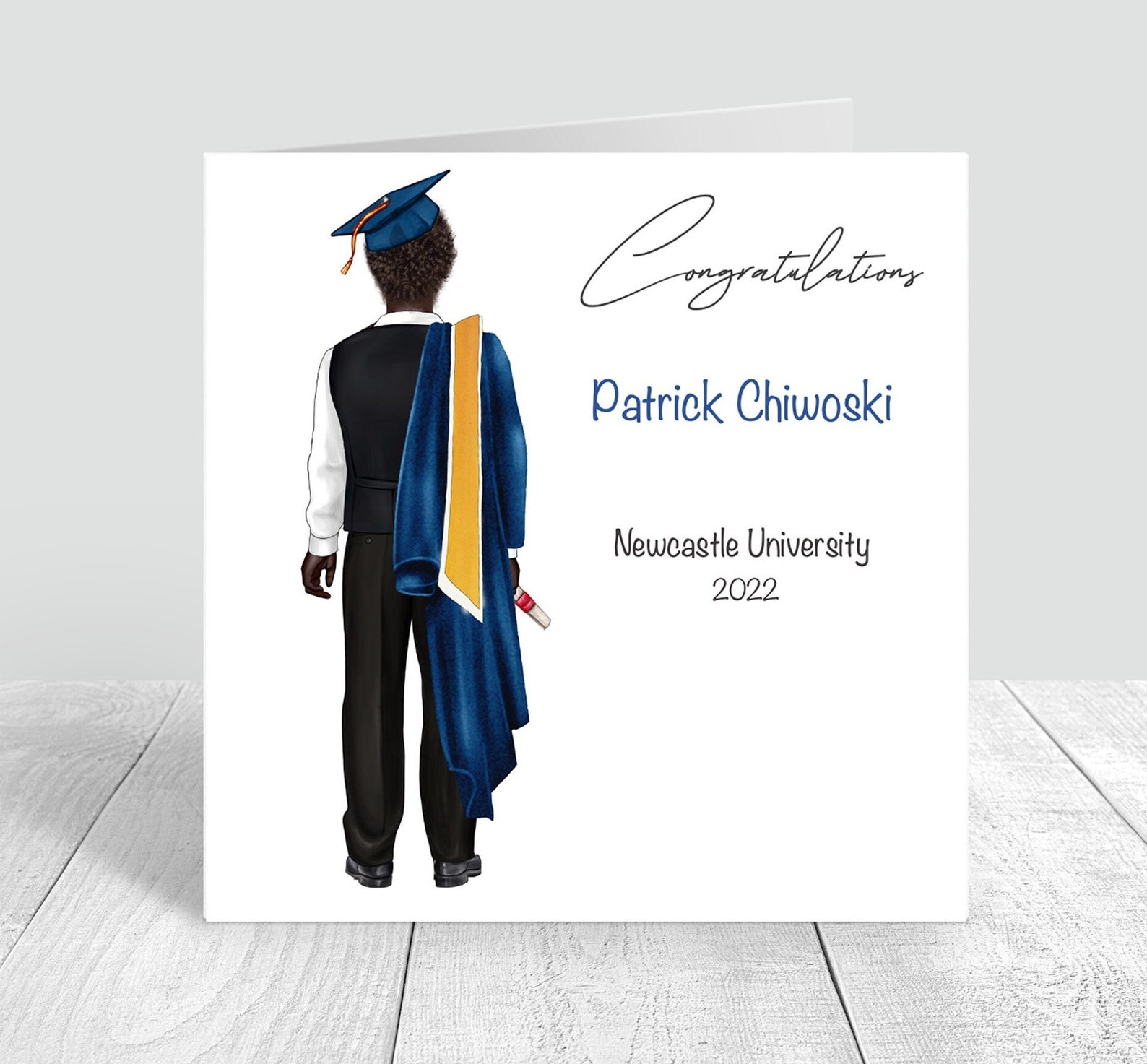 Personalised Mens Graduation Card| Congratulations| Well Done ...