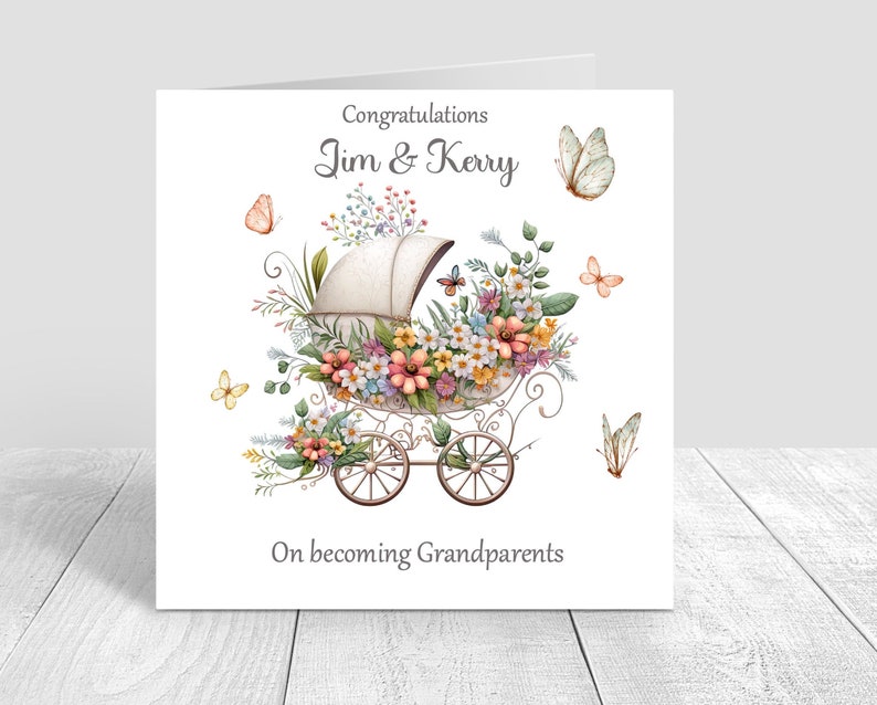 Personalised Congratulations on Becoming Grandparents Card - Etsy