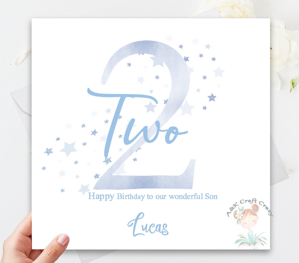 Large Number Boys Birthday Card Handmade and Personalised 1st - Etsy UK